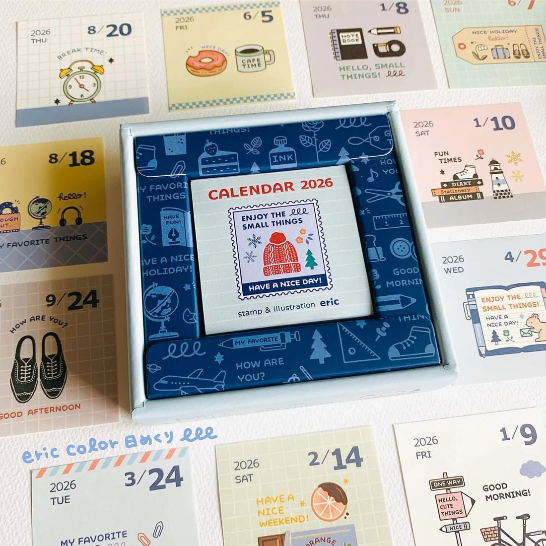 Eric Small Things x Shinnippon | Kolorowy kalendarz dzienny na rok 202 ...